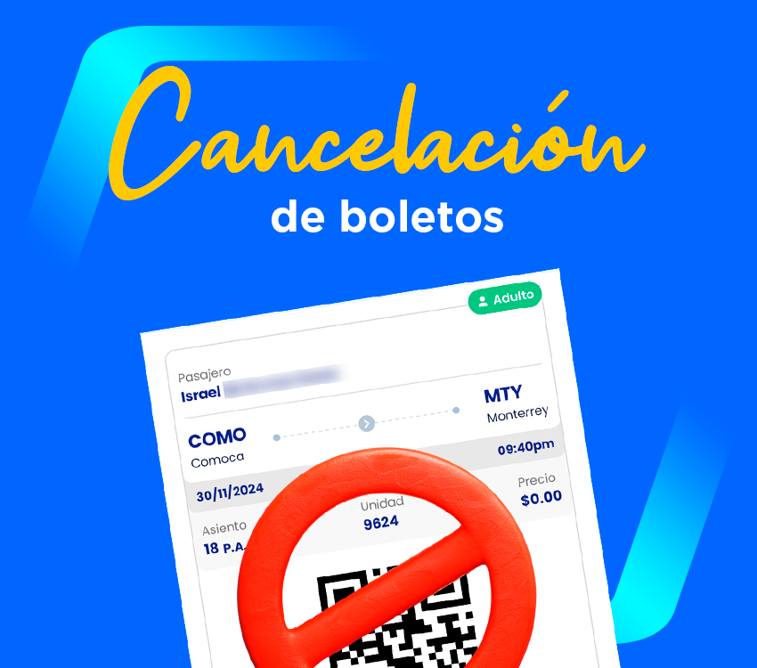 Cancelación de Boletos – Transpais