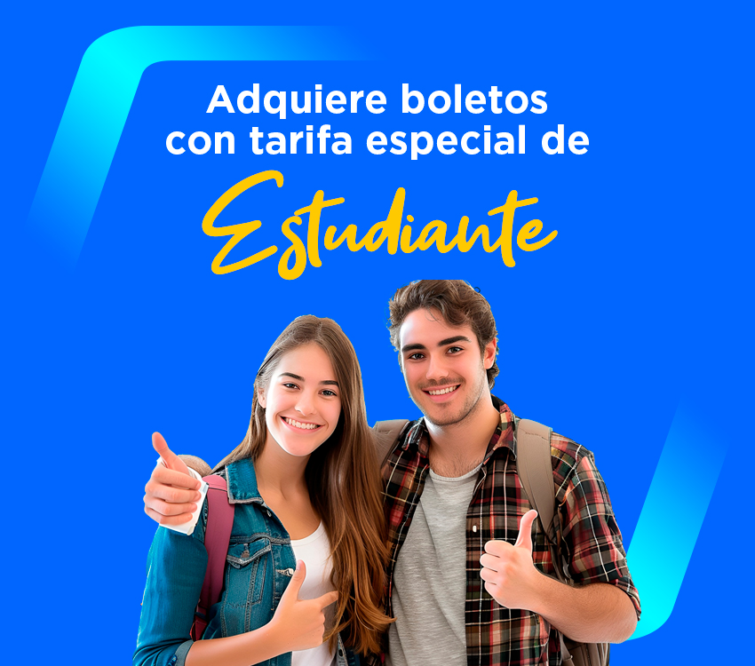 Adquiere boletos con tarifa de Estudiante – Transpais